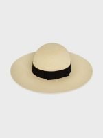Spring 2020_Accessories__0001s_0034_3d CELINE HAT IN WIDE-BRIMMED STRAW top view