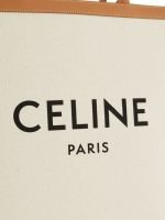 Spring 2020_Bags__0000s_0048_16a CELINE Celine vertical calfskin and canvas tote bag logo close up