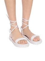 Spring 2020_Shoes__0003s_0003_12d VALENTINO GARAVANI Valentino Garavani The Rope leather sandals on model