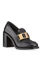 Spring 2020_Shoes__0003s_0011_9b Prada 85mm Topstitch Leather Buckle Loafers side view
