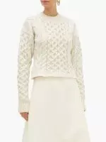 TCO NON DEDICATED_0006_8e JOSEPH Cable-knit wool-blend sweater