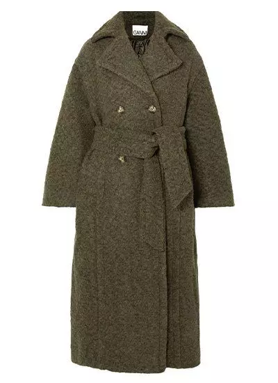 Top 10 Coats_0005_2 GANNIOversized double-breasted wool-blend bouclé coat$450.00